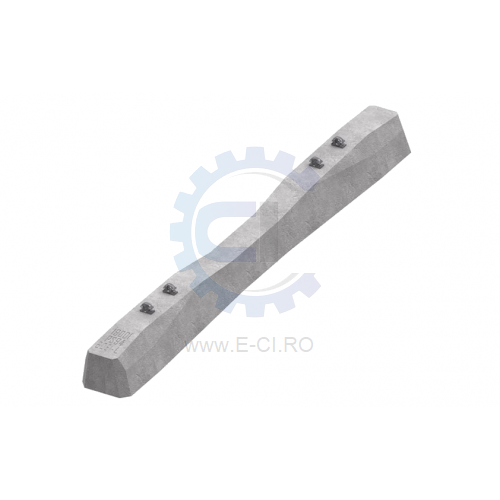 Traversa din beton tip Cale ferata curbe cu R