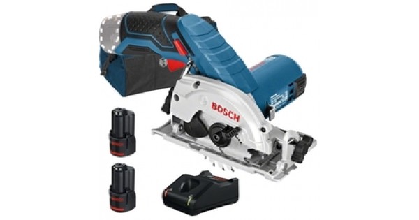 Bosch GKS 12V-26 - Fierastrau circular, 85x15 mm + Set 2 acumulatori si ...