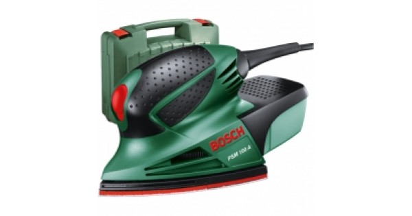 Bosch PSM 100 A - Slefuitor delta, 100 W, 104 mm, valiza plastic