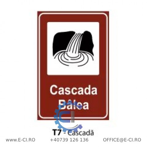 Cascadă, Indicator rutier