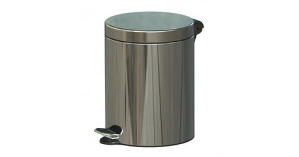 Cos gunoi Opera Studio Casa din inox, forma cilindrica, cu pedala si ...