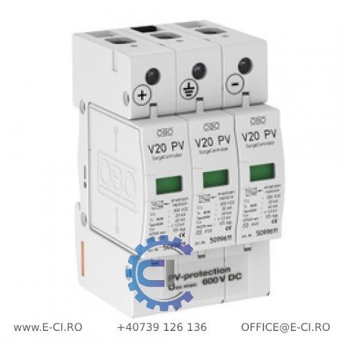 Descarcator la supratensiuni Obo 5094605 pentru instalatii fotovoltaice ...