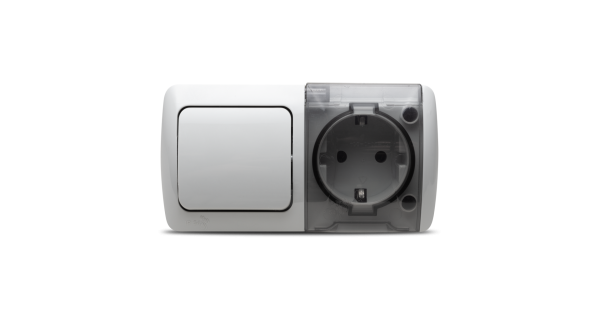 Eva Modul Intrerupator Priza Capac CP PT IP54 Alb