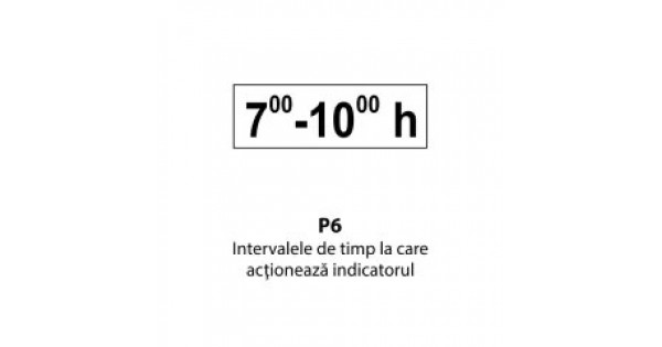 Intervalele de timp la care acţionează indicatorul, Indicator rutier