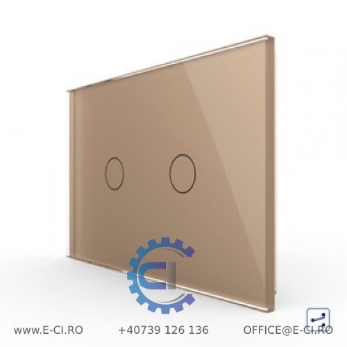 Intrerupator cap scara dublu cu indicator luminos Livolo VL-FC2S-3G-13 ...