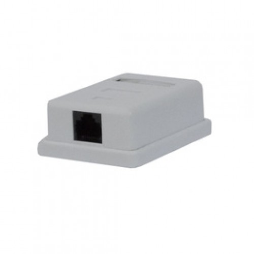 Priza internet Mini MF0031-01140, cat. 5E, aparenta, rama inclusa, alba
