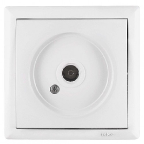 Priza TV Elegant 51540, rama inclusa, alba