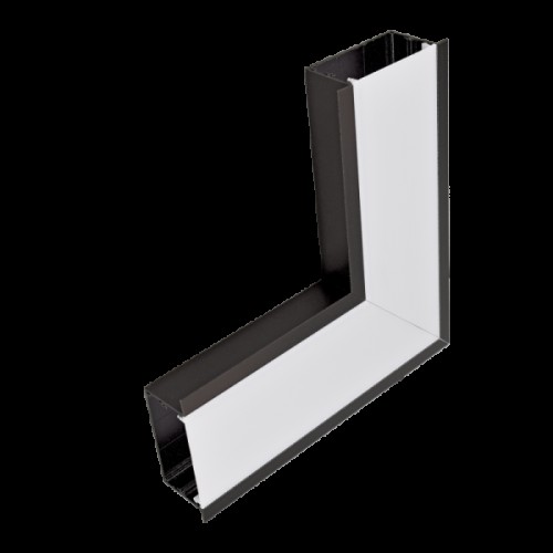 PROFIL COLT L-TIP INTERIOR LED INCASTRAT NEGRU S48