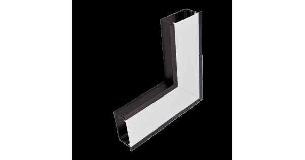 PROFIL COLT L-TIP INTERIOR LED INCASTRAT NEGRU S48
