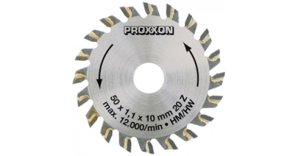 Proxxon 28017 - Disc debitor cu dinti din tungsten, 50 mm, 20 dinti, KS 230