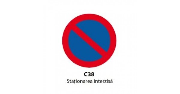 Staţionarea interzisă C38, Indicator rutier