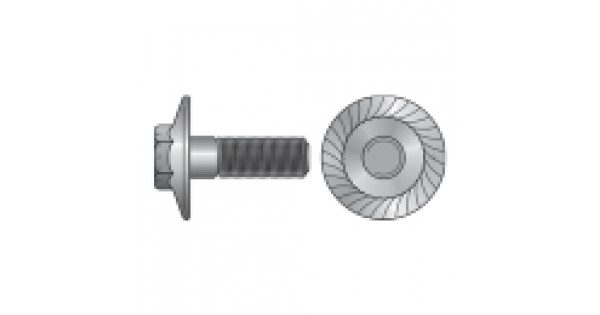 SURUB CU CAP HEXAGONAL SI FLANSA DIN6921, OTEL GR.8.8, ZINCAT