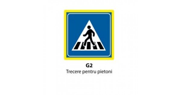 Trecere pentru pietoni, Indicator rutier
