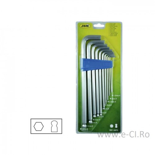 Trusa chei imbus 1.5-12 mm cu bila 52073