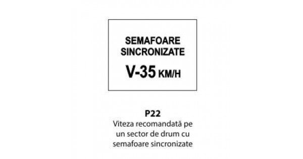 Viteza recomandată pe un sector de drum cu semafoare sincronizate ...